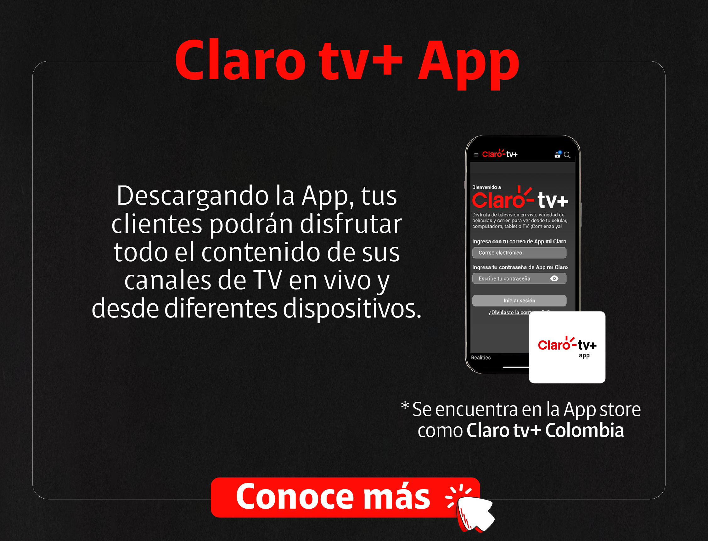 Claro TV Plus - Concepto - conectados